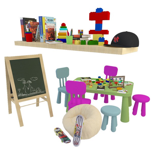 Children''S Table 3D Models for Download | TurboSquid