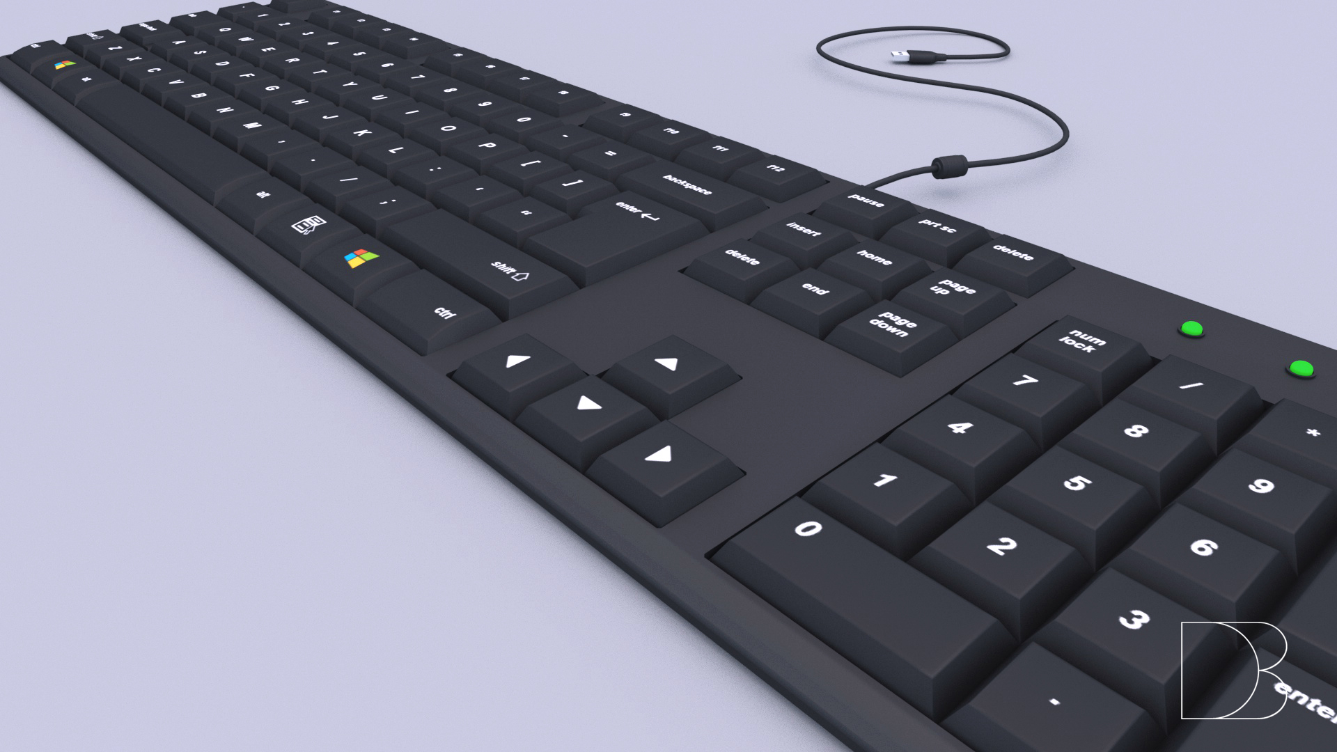 Keyboard uv mapped 3D - TurboSquid 1279113