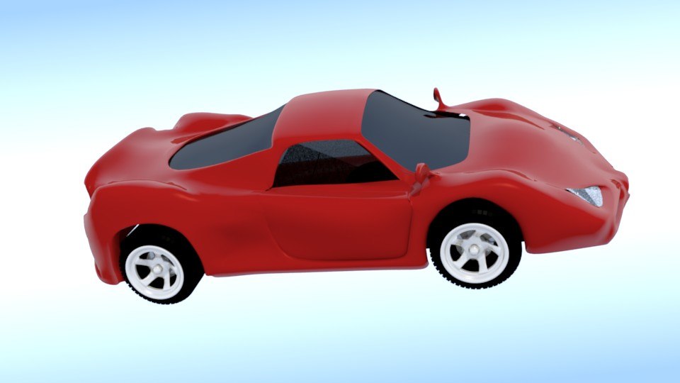 Red toy car 3D model - TurboSquid 1279160