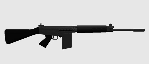 Rifle fal 3D model - TurboSquid 1279222