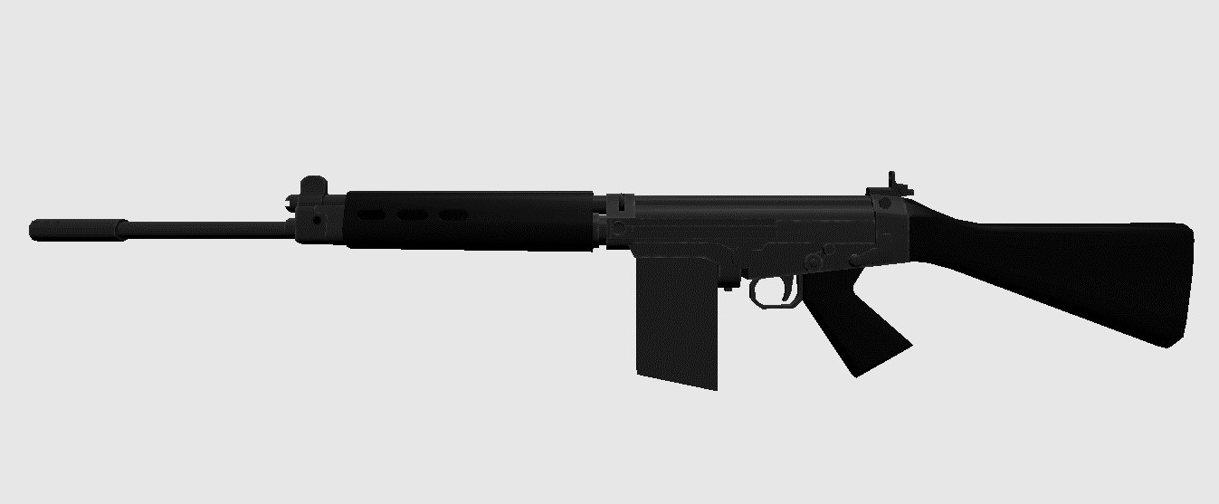 Rifle fal 3D model - TurboSquid 1279222