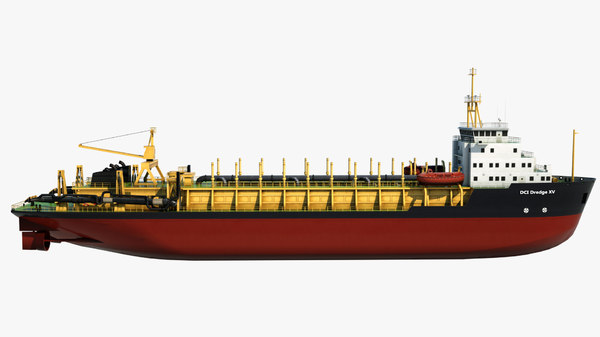 Dredger vessel dci dredge 3D model - TurboSquid 1279341