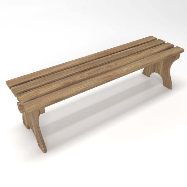 Free bench wood 3D model - TurboSquid 1279402