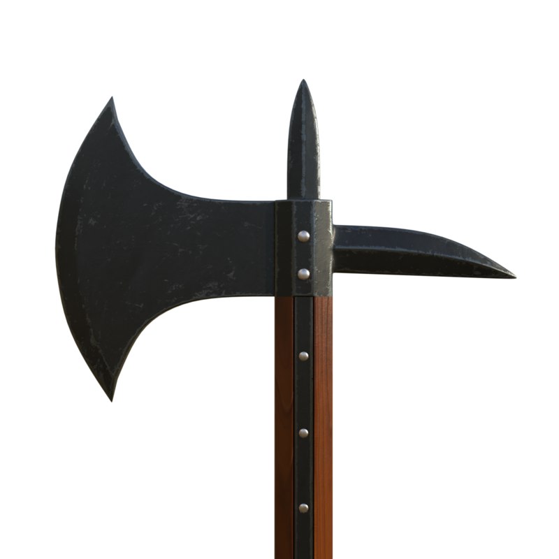 Medieval knights axe 3D model - TurboSquid 1279406
