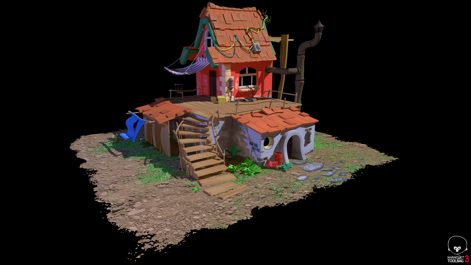 Stylized house 3D model - TurboSquid 1279437