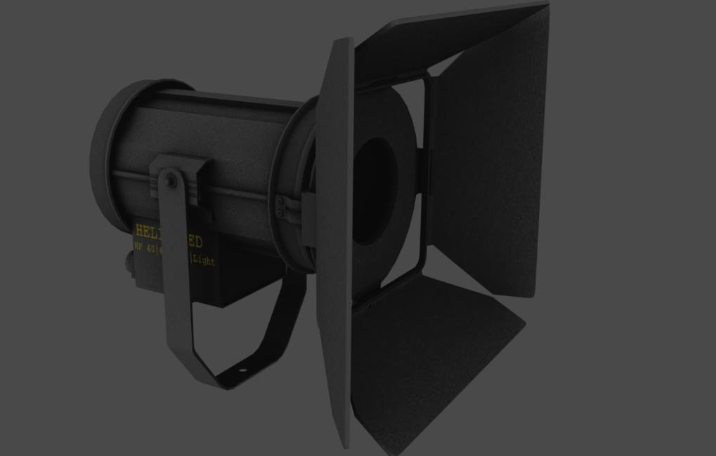 Fresnel theatre light prop 3D model - TurboSquid 1279448