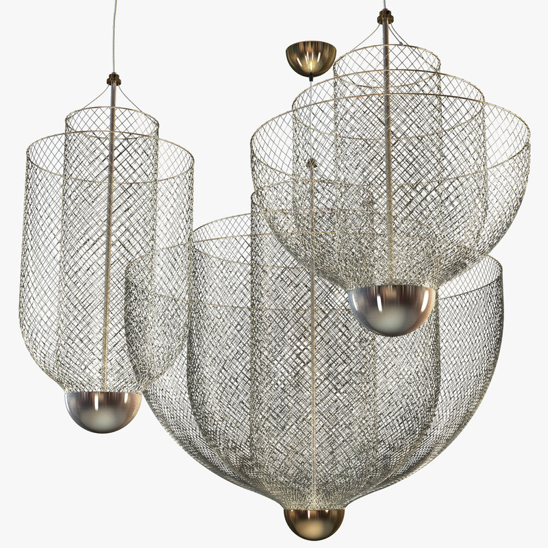 3D moooi meshmatics chandeliers - TurboSquid 1279454