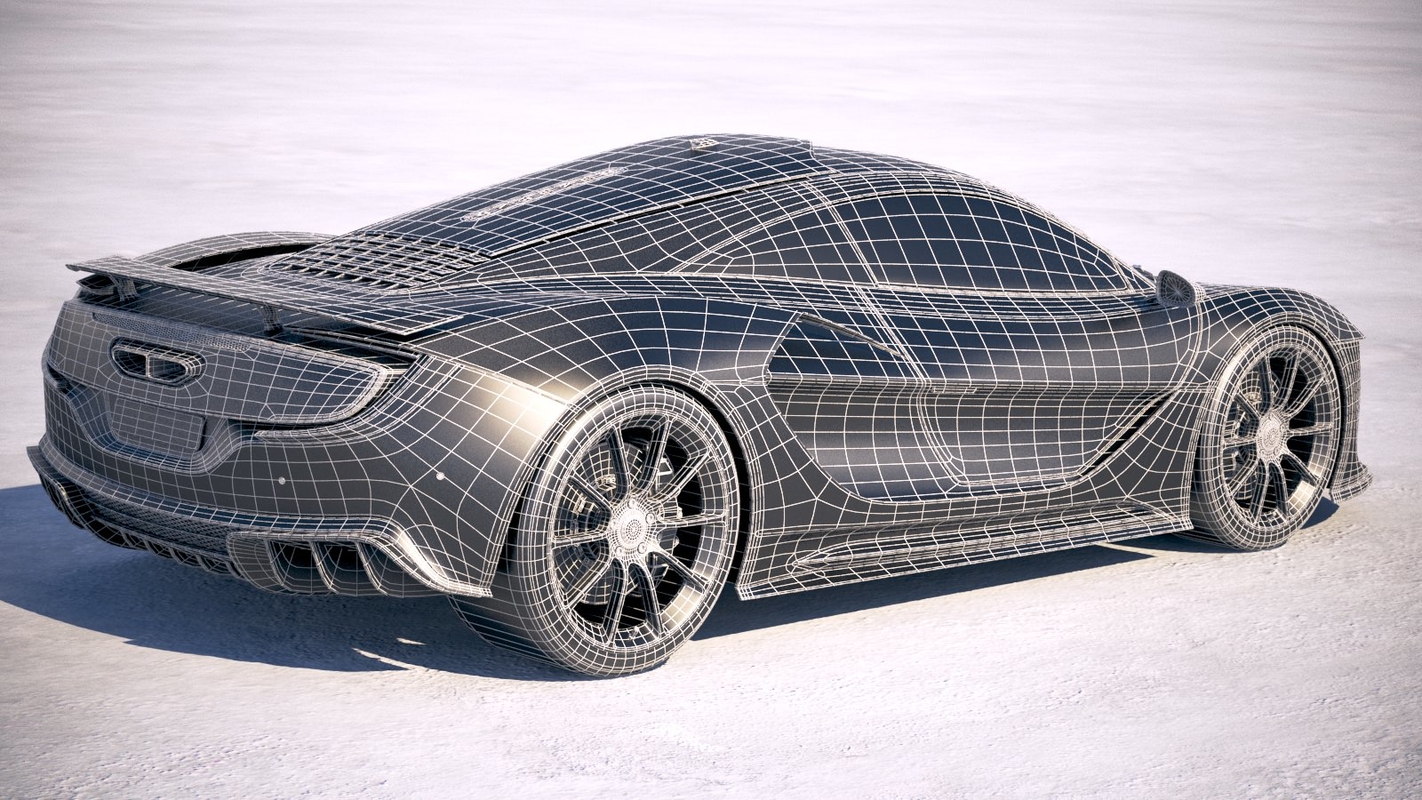 Generic supercar v3 3D model - TurboSquid 1279491