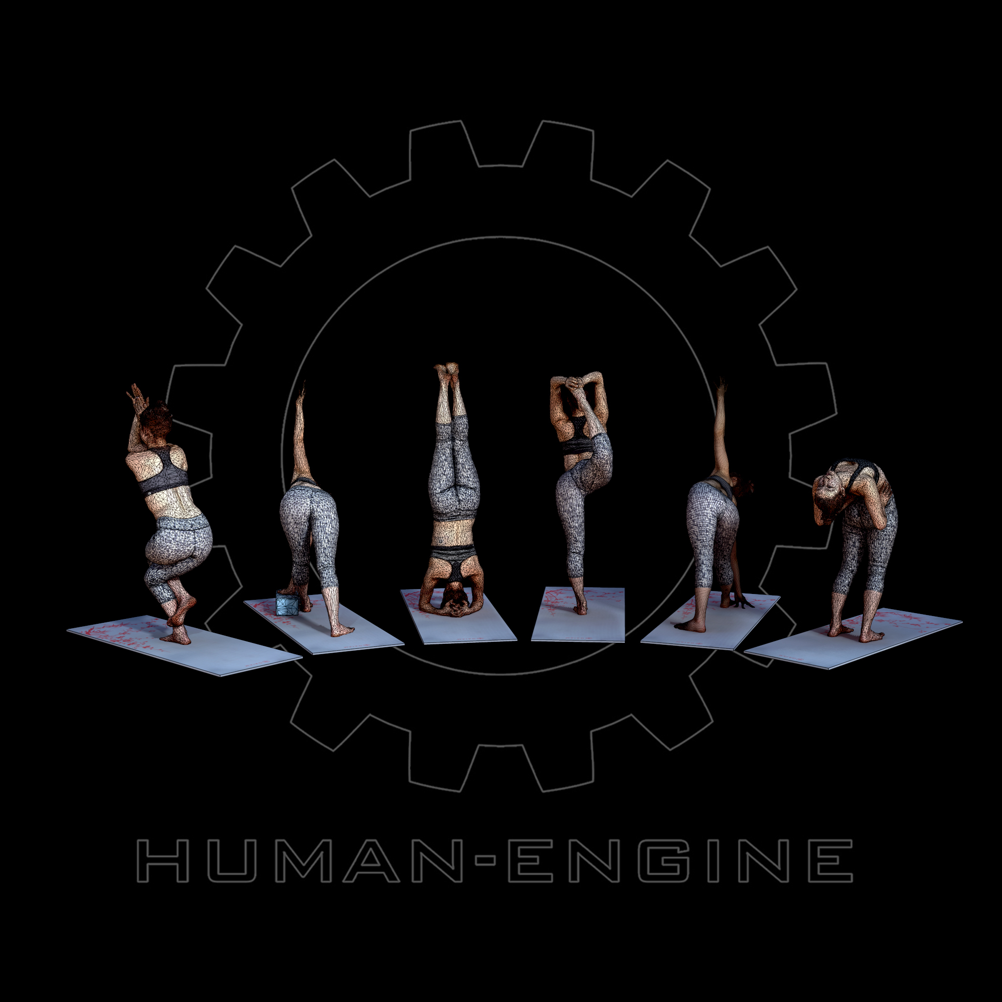 Yoga poses reference 3D model - TurboSquid 1279561