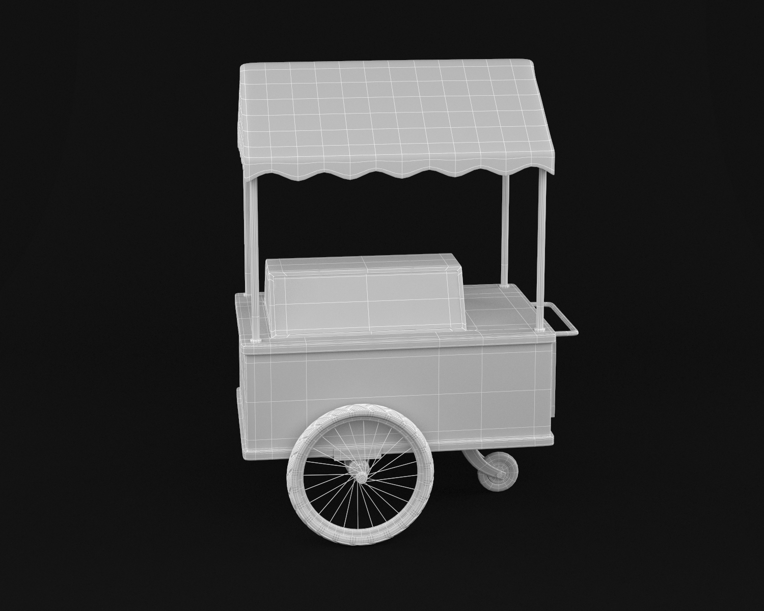 Ice cream cart 3D model - TurboSquid 1279604