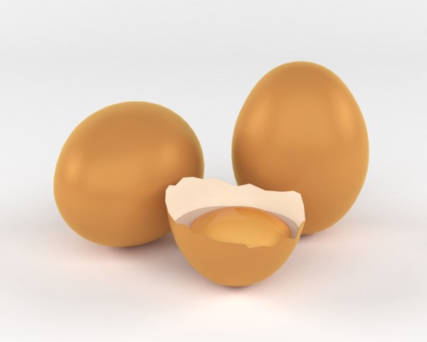 3D model realistic eggs - TurboSquid 1279635