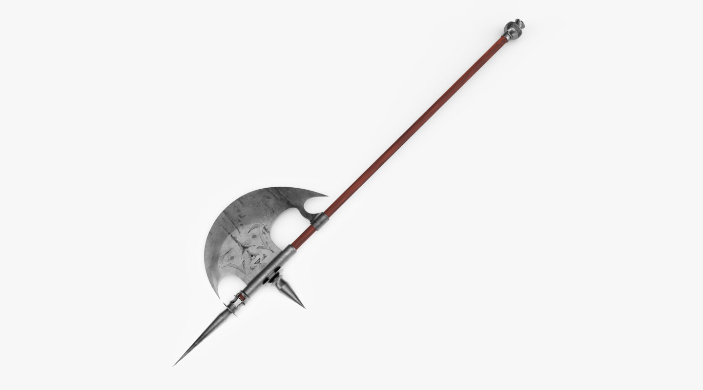 Halberd weapon 3D model - TurboSquid 1279654