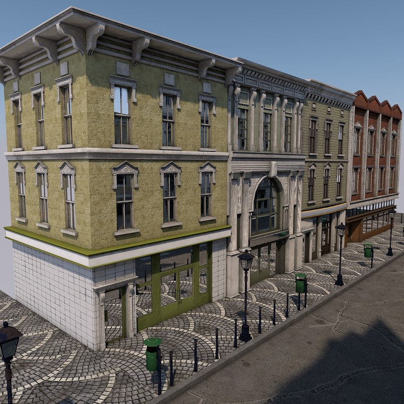 3D street scene - TurboSquid 1279840