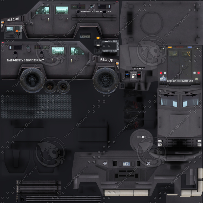 3D armored police van truck model - TurboSquid 1279914
