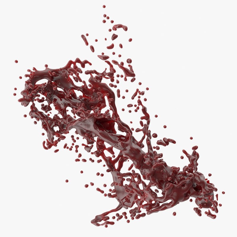 3D model blood splash - TurboSquid 1280031