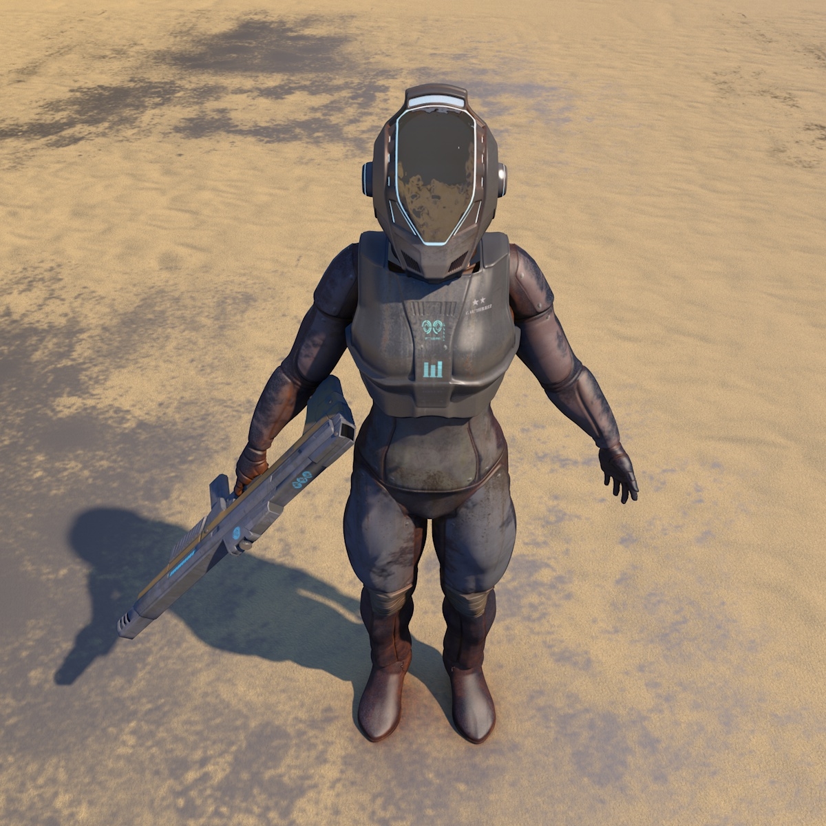 Space soldier 3D model - TurboSquid 1280033