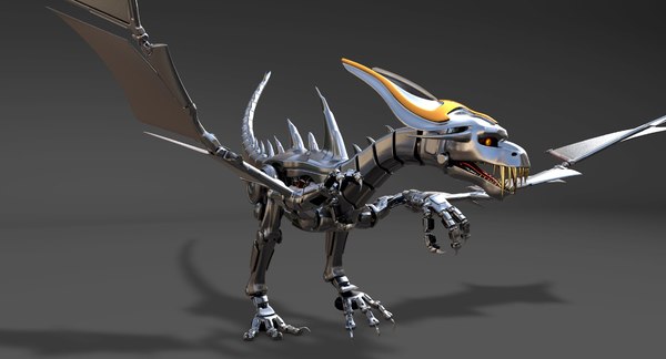 Robot dragon model - TurboSquid 1280056