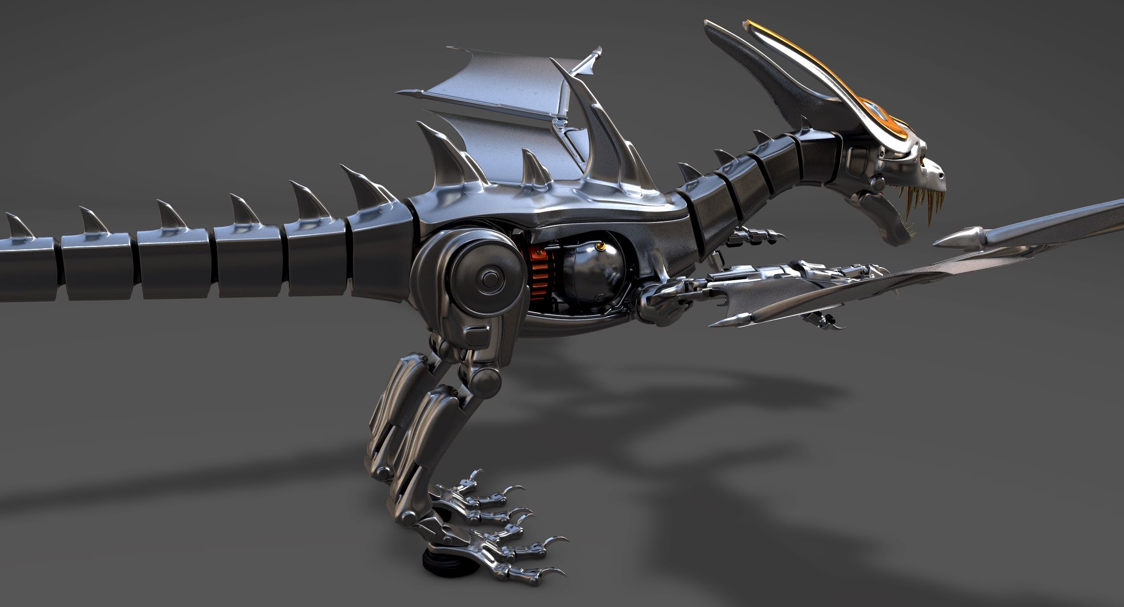 Robot dragon model - TurboSquid 1280056