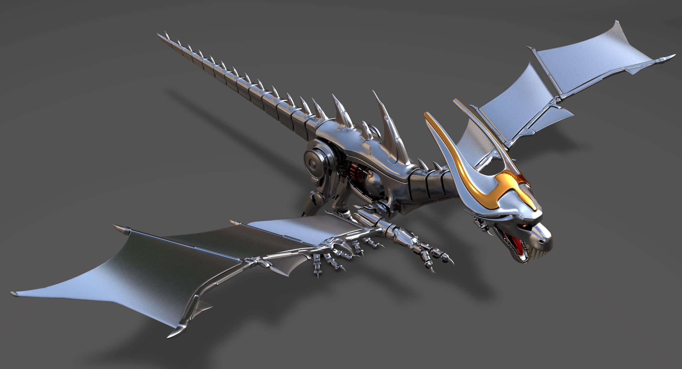 Robot dragon model - TurboSquid 1280056