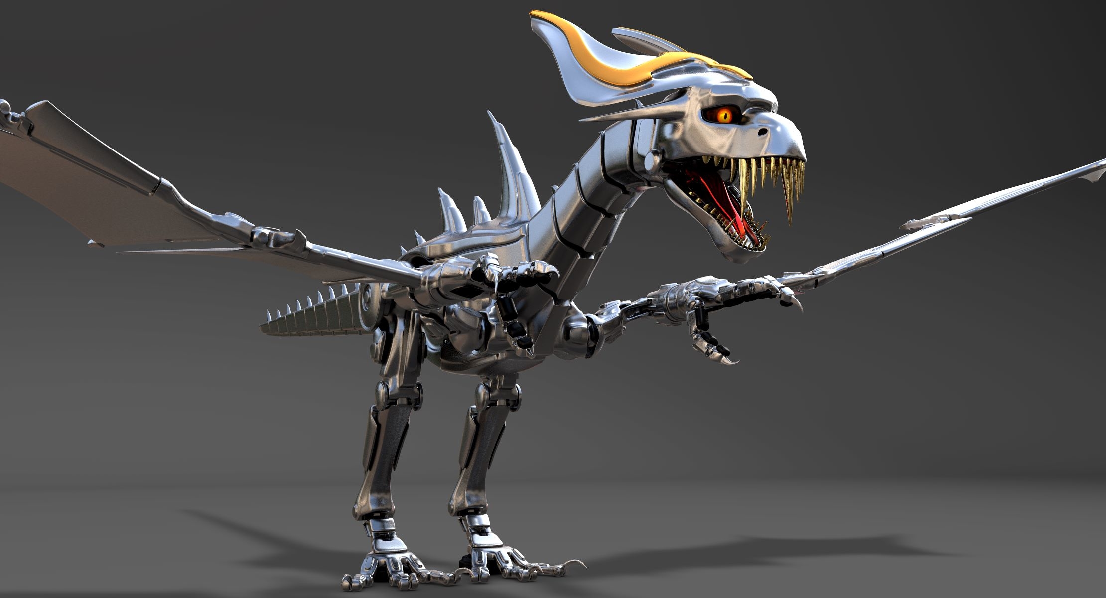 Robot dragon model - TurboSquid 1280056