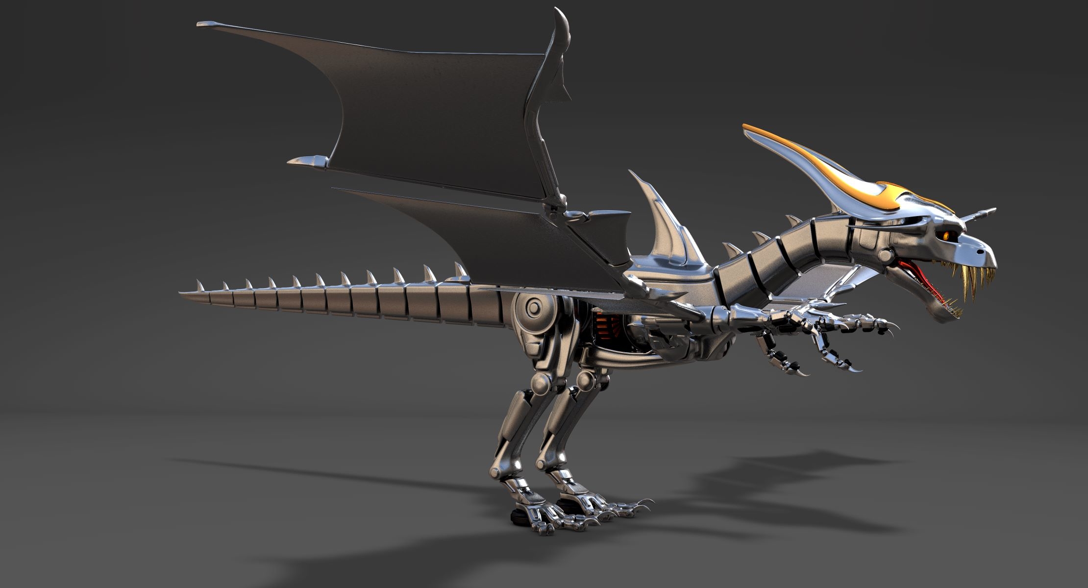 Robot dragon model - TurboSquid 1280056