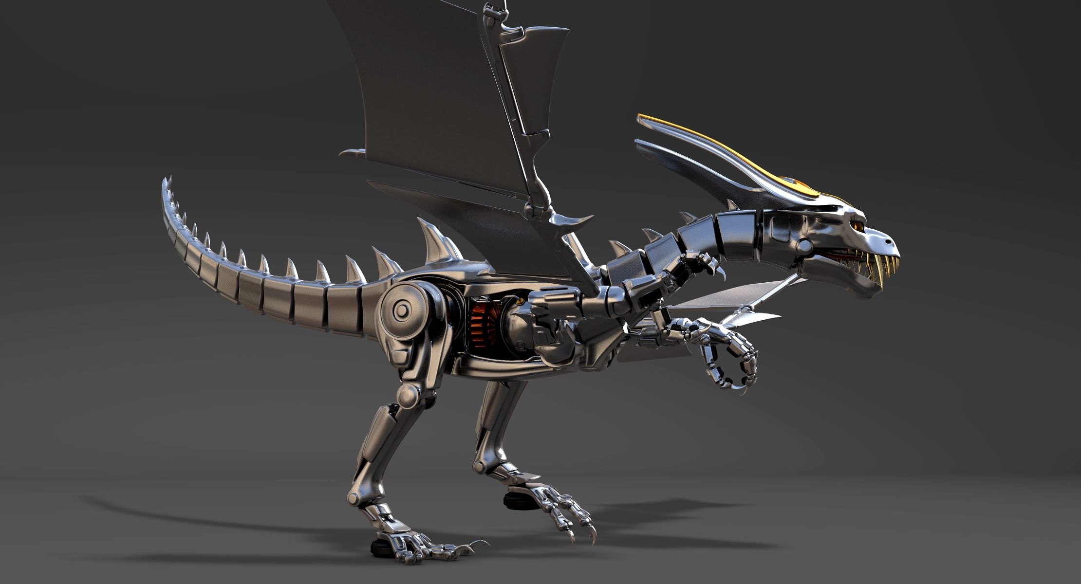 Robot dragon model - TurboSquid 1280056