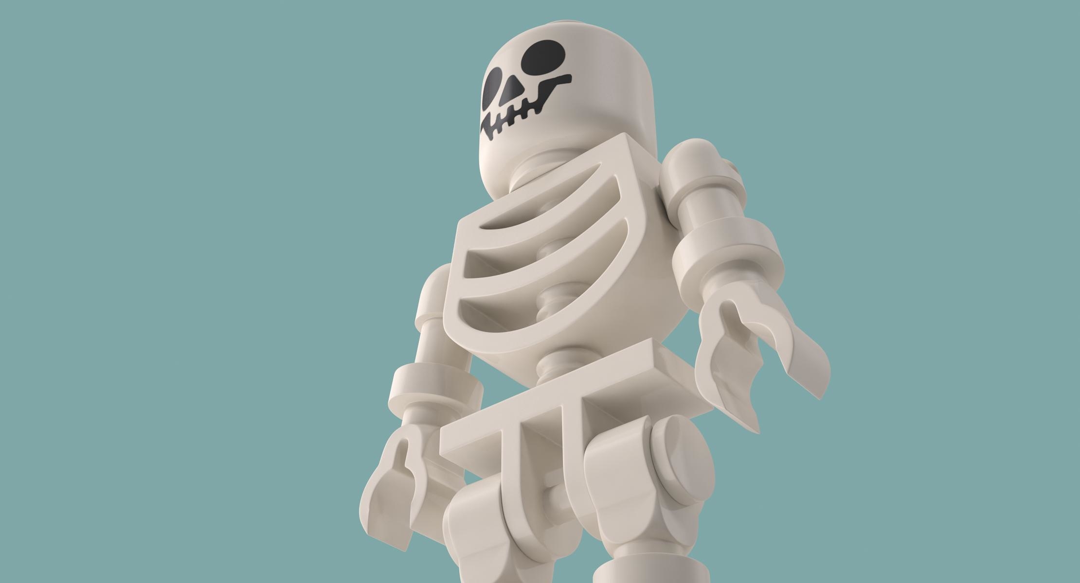 3D original lego skeleton minifigure - TurboSquid 1280127