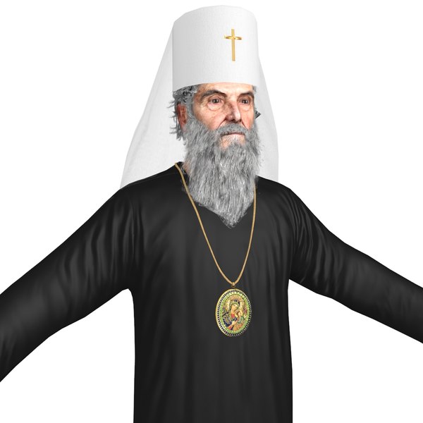 Orthodox priests monks 3D model - TurboSquid 1280233