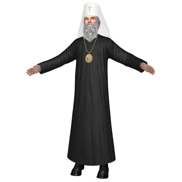 Orthodox priests monks 3D model - TurboSquid 1280233