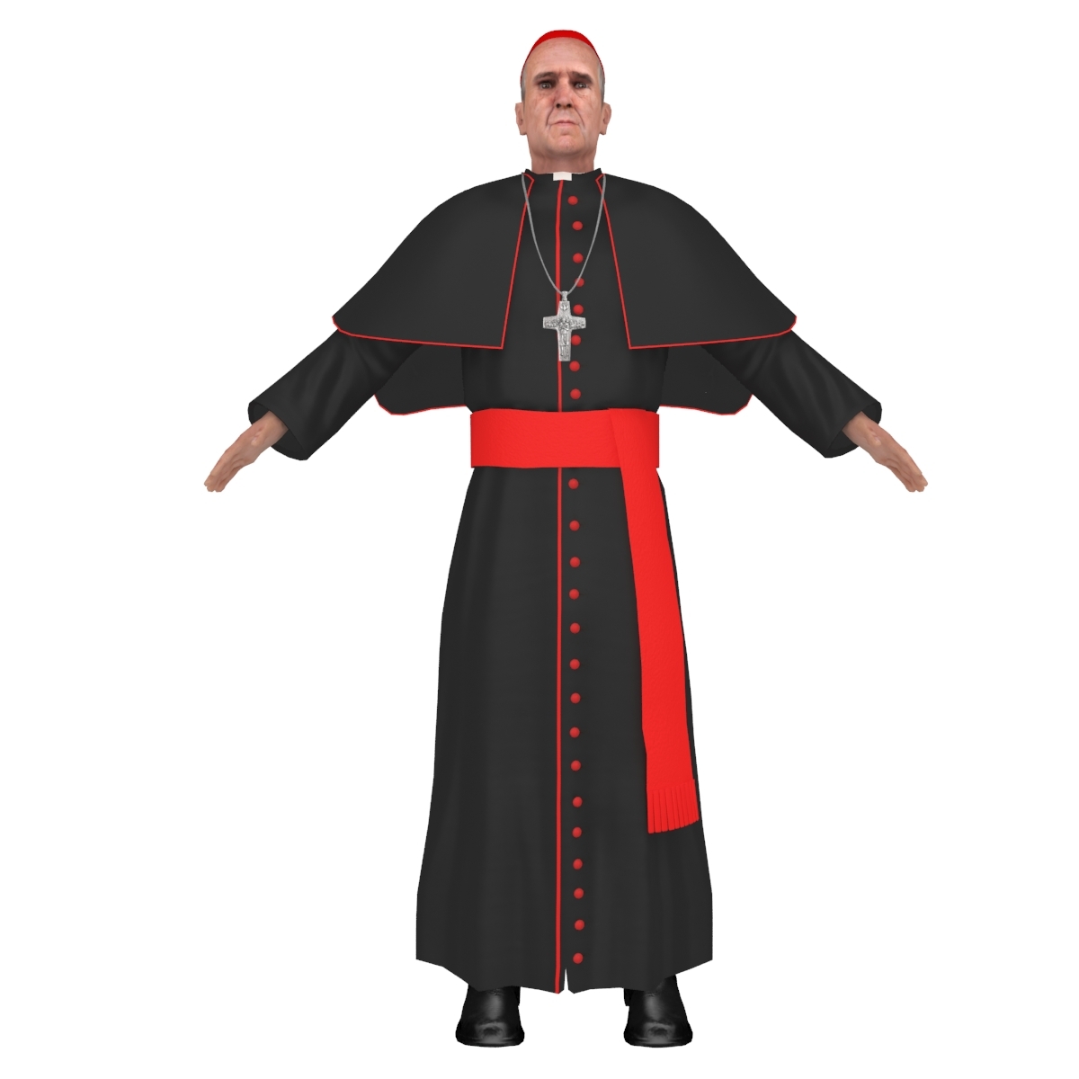 3D catholic priest model - TurboSquid 1280242