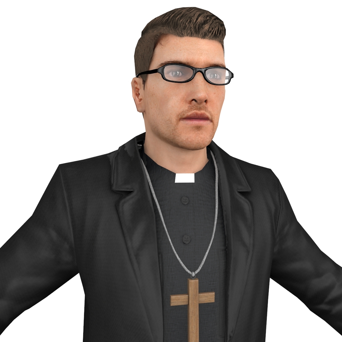 Catholic priest 3D model - TurboSquid 1280246