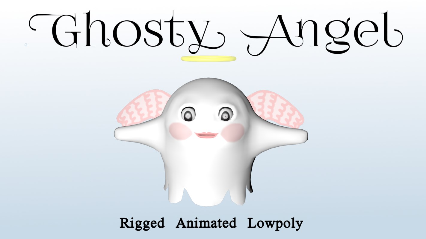 3D model ghosty angel ghost - TurboSquid 1280882