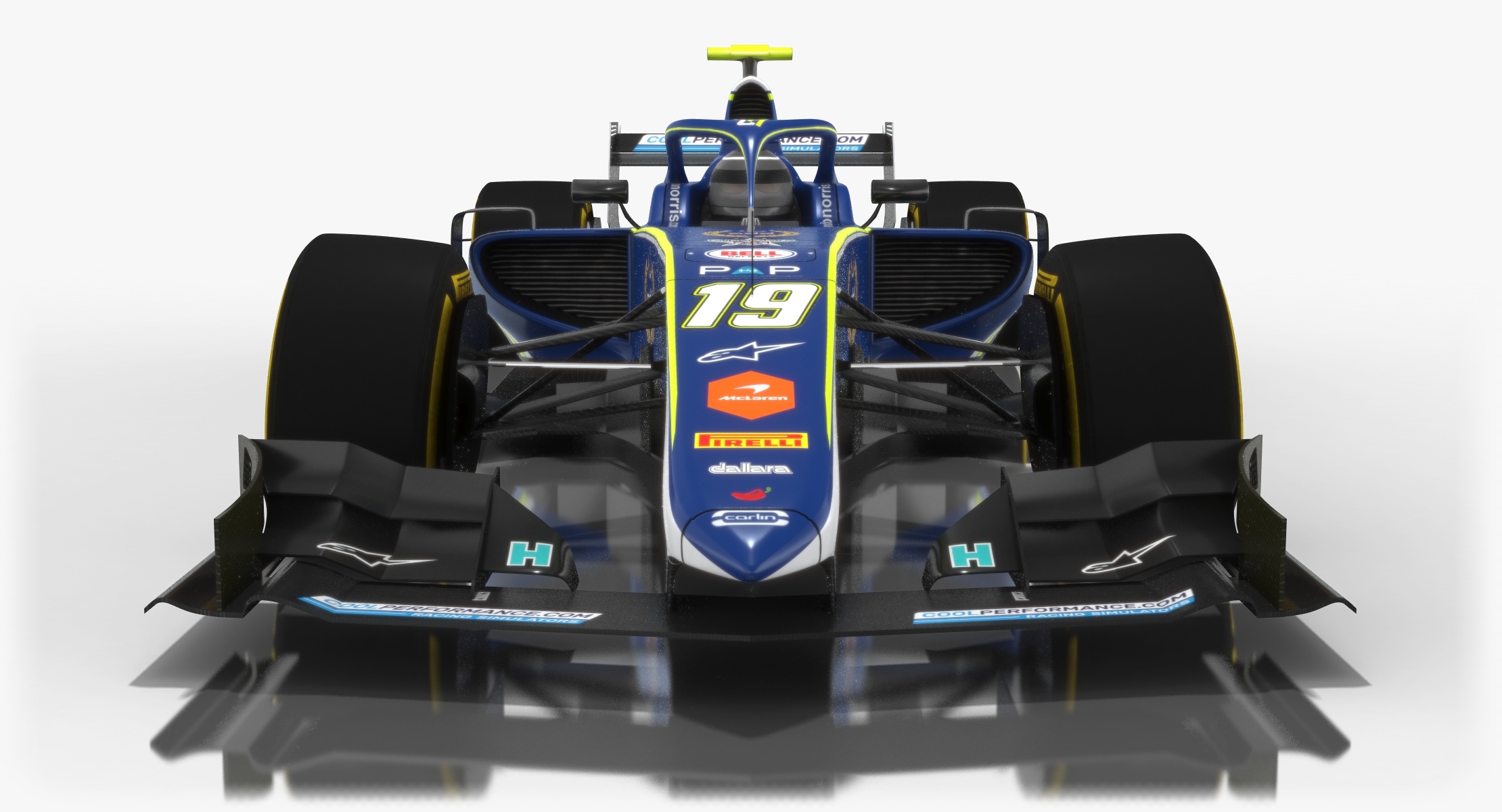 modelo 3d Carlin Formula 2 Temporada 2018 - TurboSquid 1280892