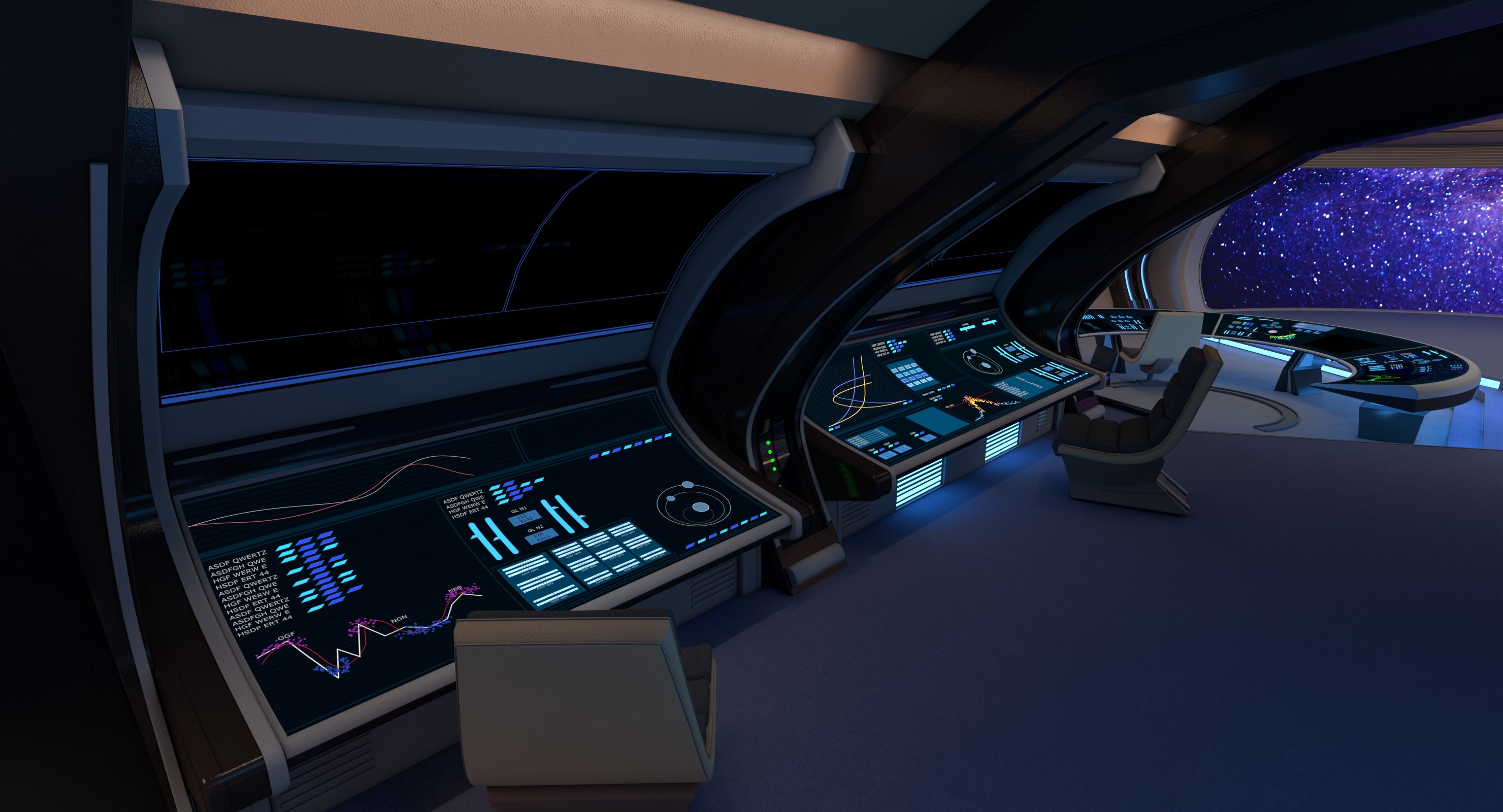 Bridge spaceship 3D model - TurboSquid 1280899