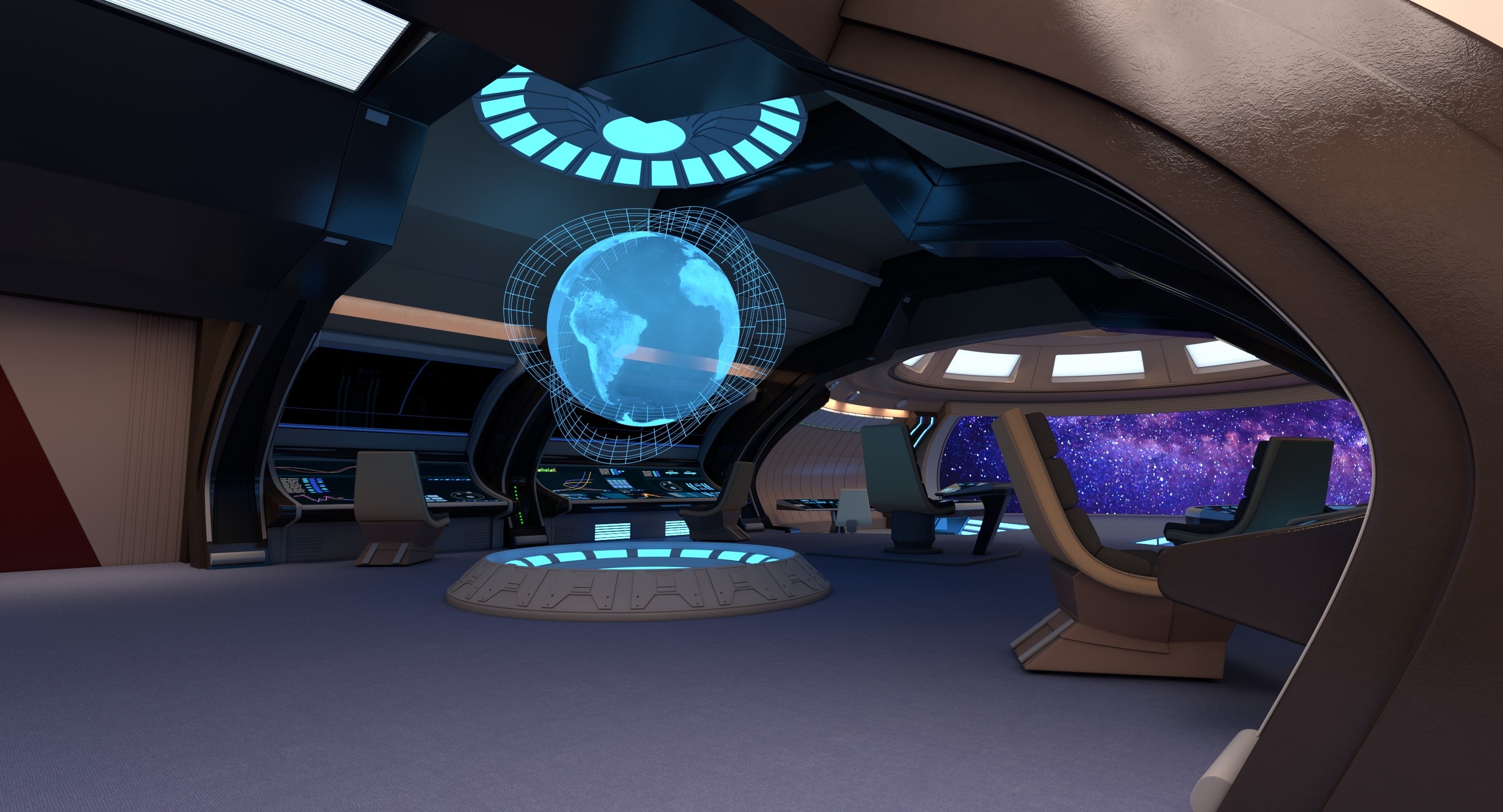 Bridge spaceship 3D model - TurboSquid 1280899