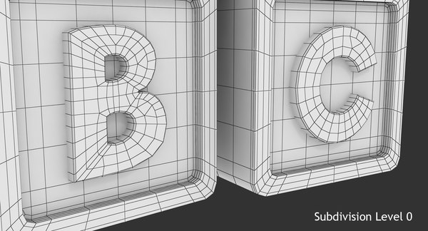 3D alphabet blocks model - TurboSquid 1280906