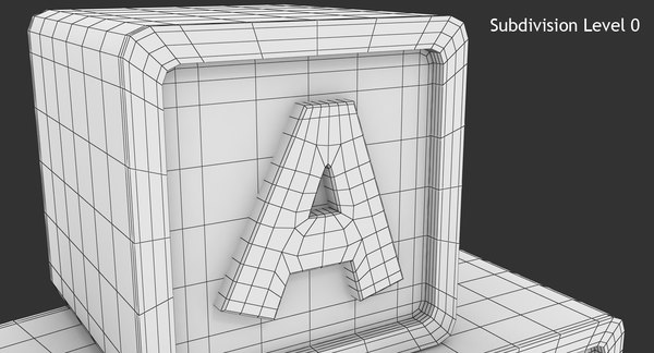 3D alphabet blocks model - TurboSquid 1280906