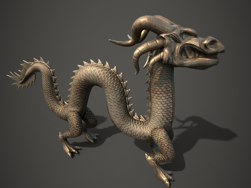 3D model chinese dragon statue - TurboSquid 1280930