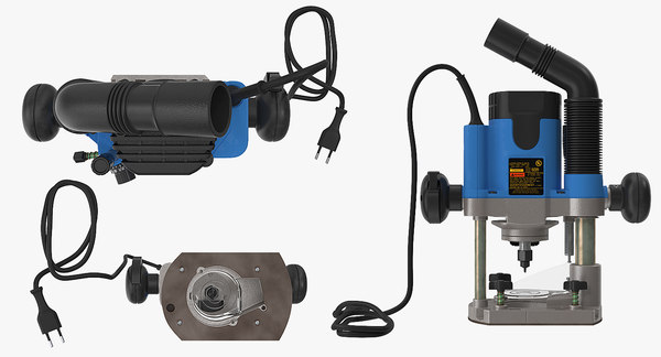 3D plunge router generic - TurboSquid 1281014