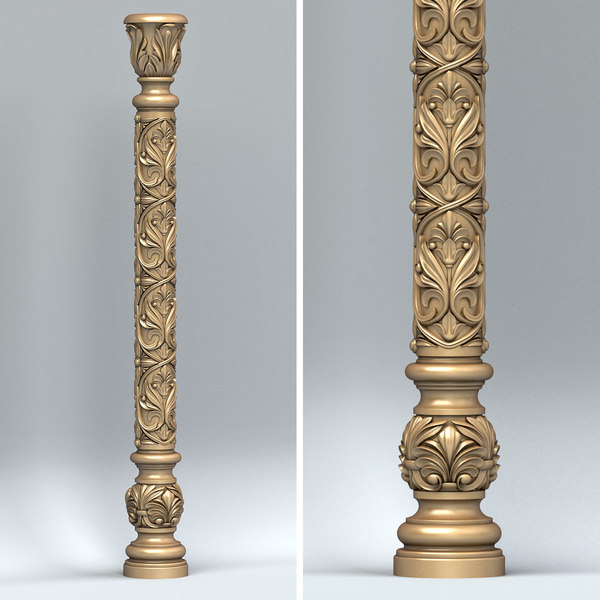 3d carved column