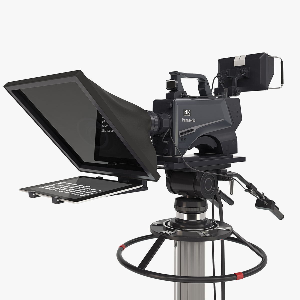Tv camera panasonic pedestal 3D model - TurboSquid 1281108