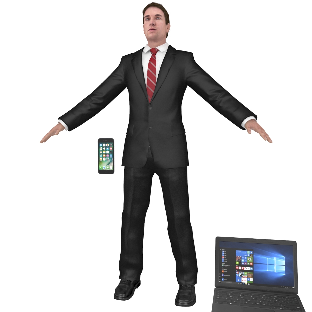 Businessman man 3D model - TurboSquid 1281149