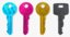 Colored keys model - TurboSquid 1281404