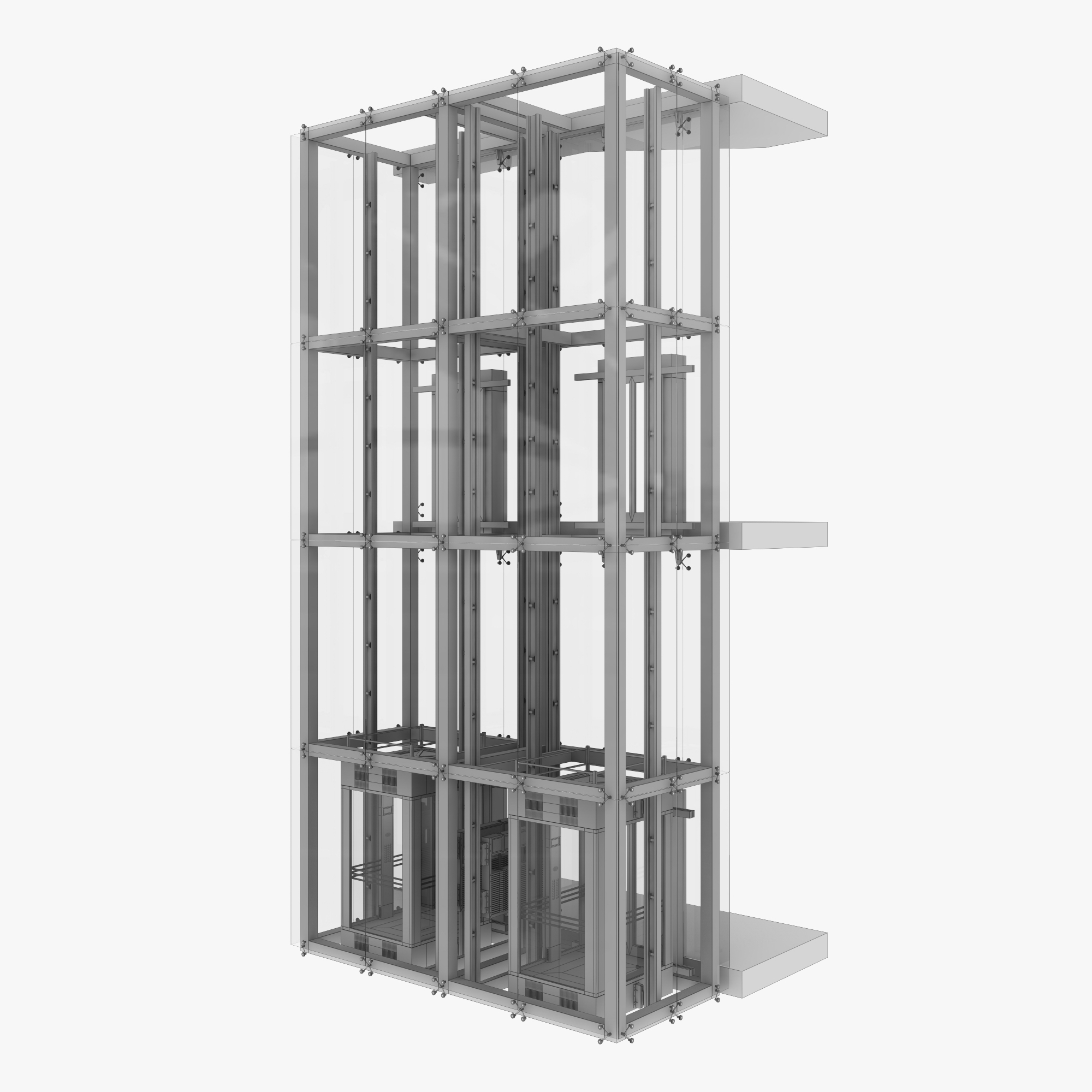 3D elevator lift architecture model - TurboSquid 1281407