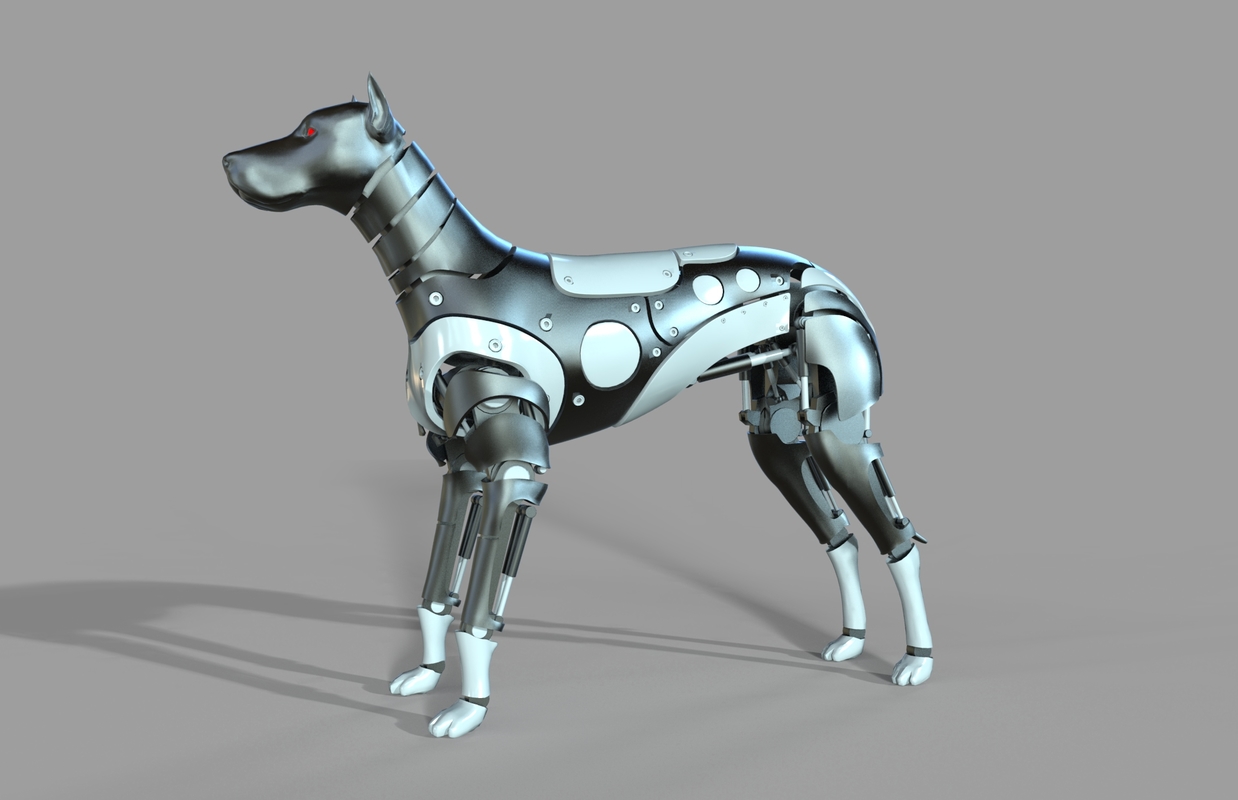 3D robot doberman - TurboSquid 1281428
