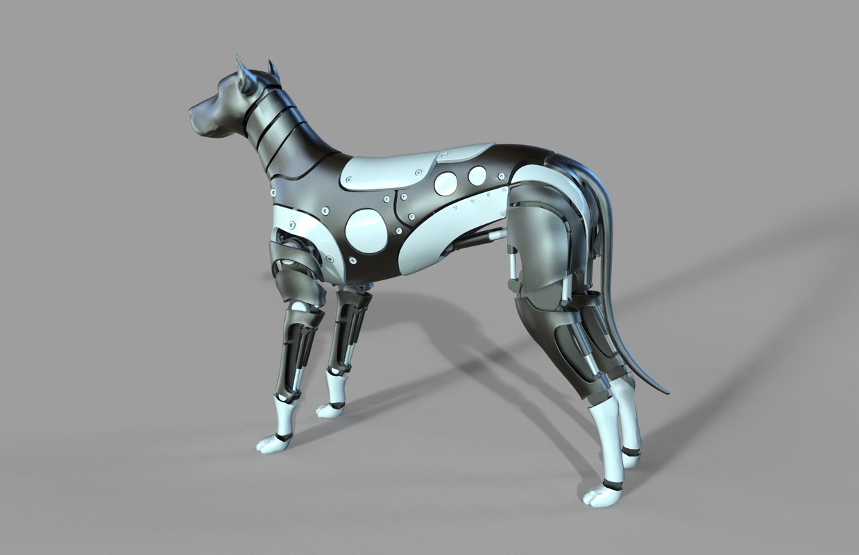 3D robot doberman - TurboSquid 1281428