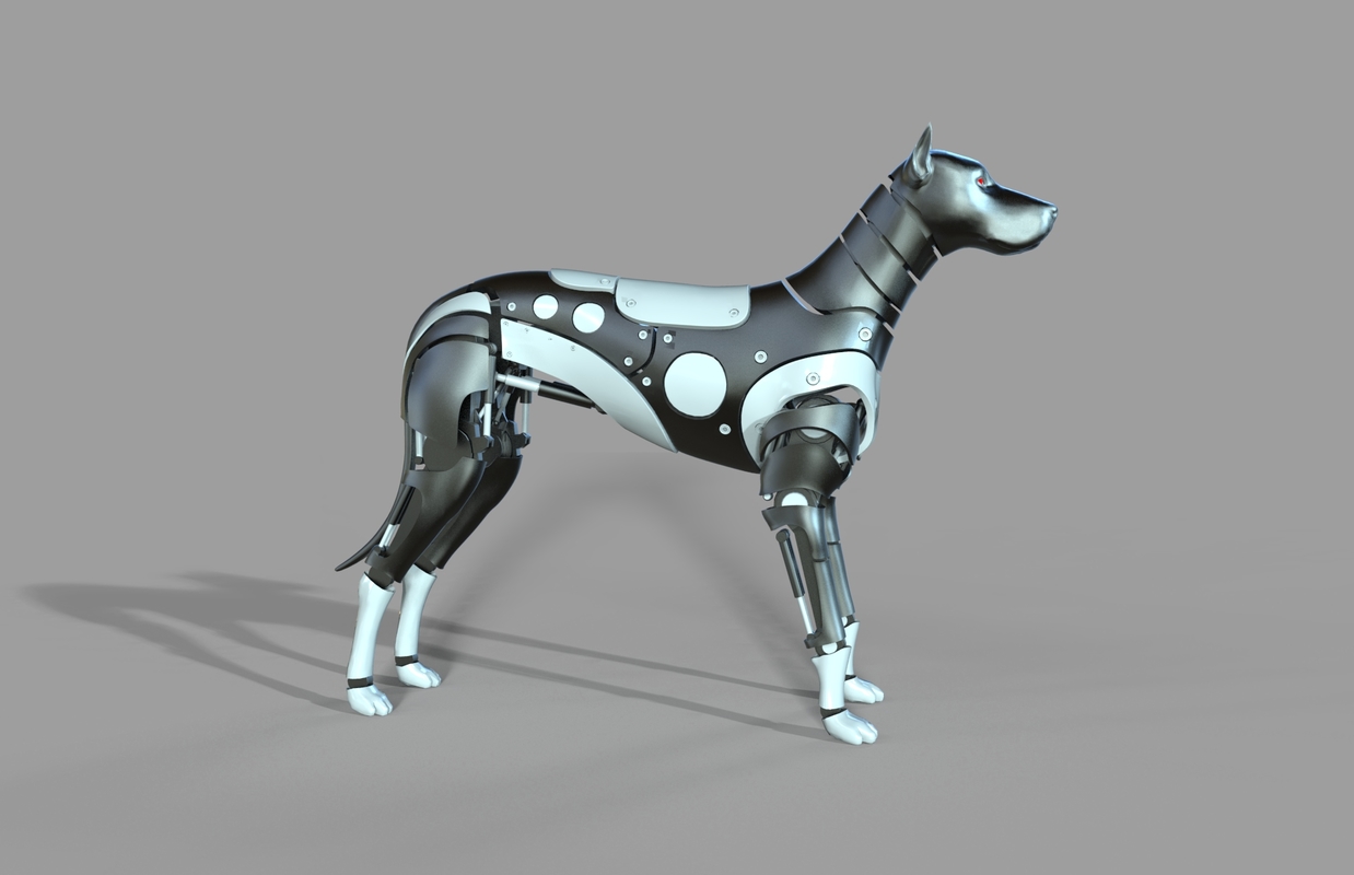 3D robot doberman - TurboSquid 1281428