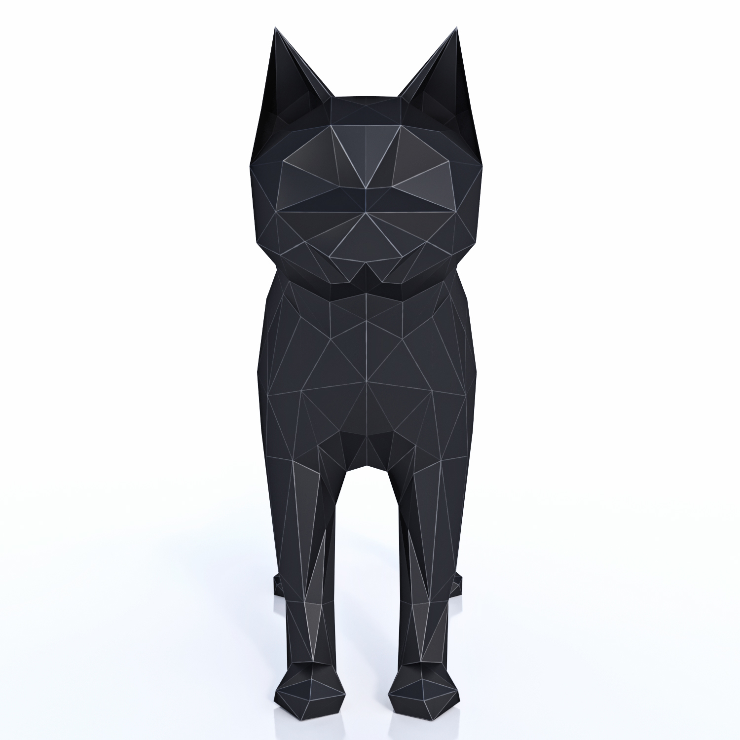 modelo 3d Gato Low Poly - TurboSquid 1281490
