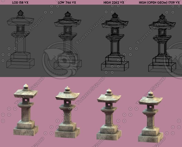 Free 3D Japanese Lantern Models | TurboSquid