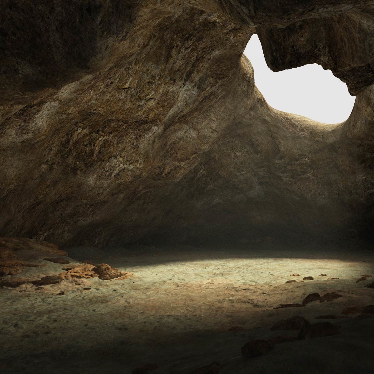 3D cave holes cavern rocks model - TurboSquid 1281712